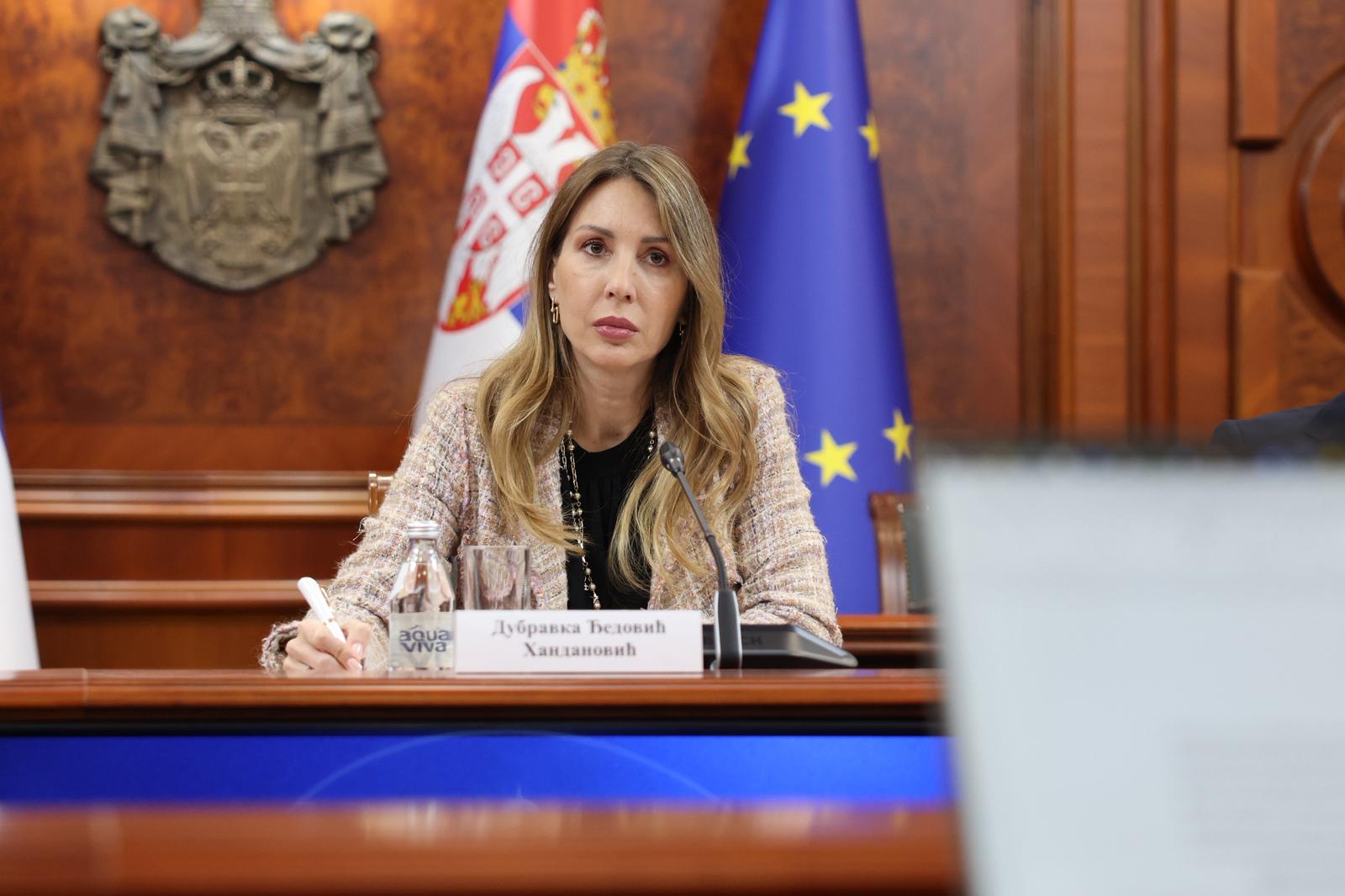 DUBRAVKA ĐEDOVIĆ HANDANOVIĆ: Četrdeset odsto uplate od 56,5 miliona ...